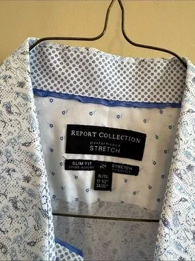 Report Collection | Shirts | Report Collection White Light Blue Dress ...